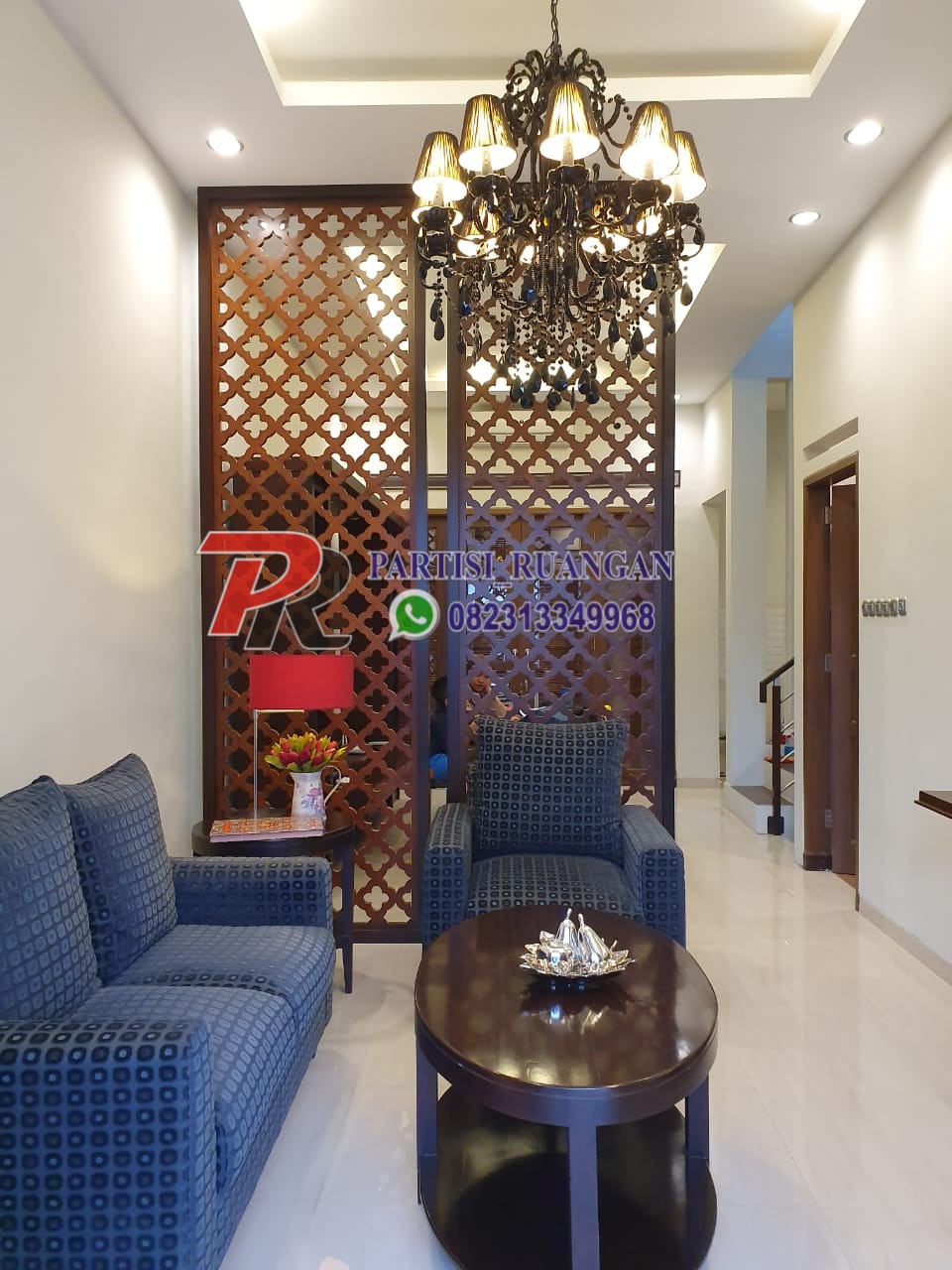 Partisi Ruang Tamu Minimalis Estetik | Furniture Jepara | Mebel ...